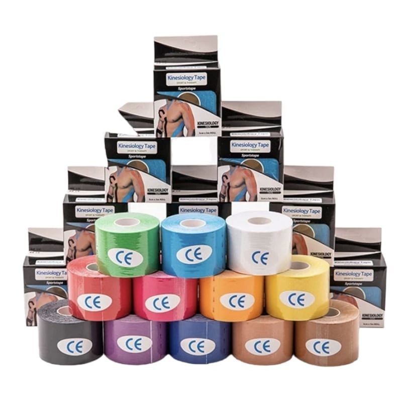 Jual PELINDUNG OTOT SPORT TAPE KINESIO TAPE / KINESIOLOGY TAPE 5CM X 5M | Shopee Indonesia