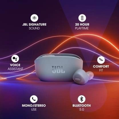 Jual Jbl Wave 100 Tws / Wave 100Tws / Wave100 Tws True Wireless Earbuds ...