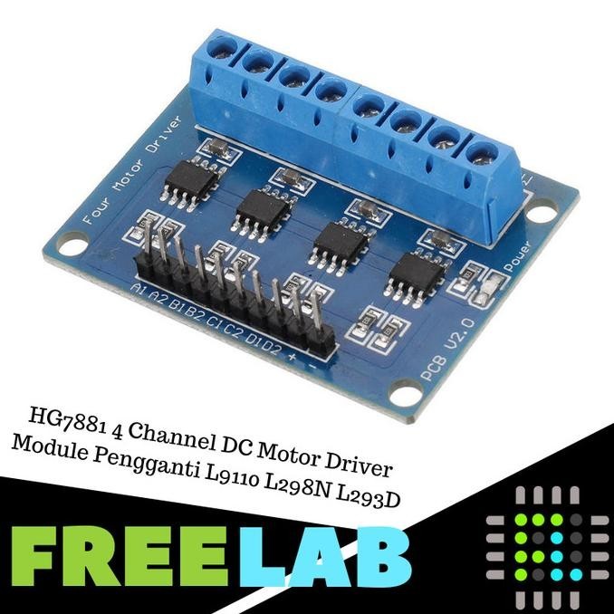 Jual HG7881 4 Channel DC Motor Driver Module Pengganti L9110 L298N ...