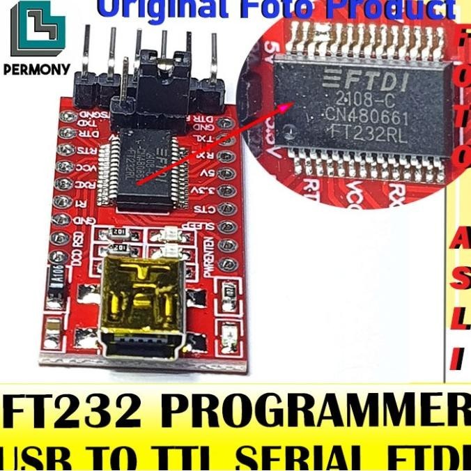Jual FT232 usb to ttl serial converter ft232 ftdi ft232rl downloader progra | Shopee Indonesia