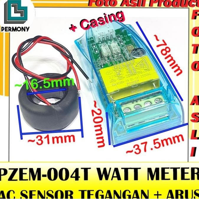 Jual PZEM-004T WATT METER SENSOR AC CURRENT VOLTAGE PZEM004T ENERGY ...
