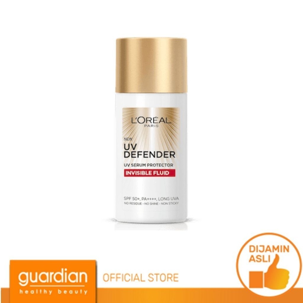 Jual L'Oreal Paris UV Defender Invisible Fluid Sunscreen SPF50+ PA++++ - 50ml | Shopee Indonesia