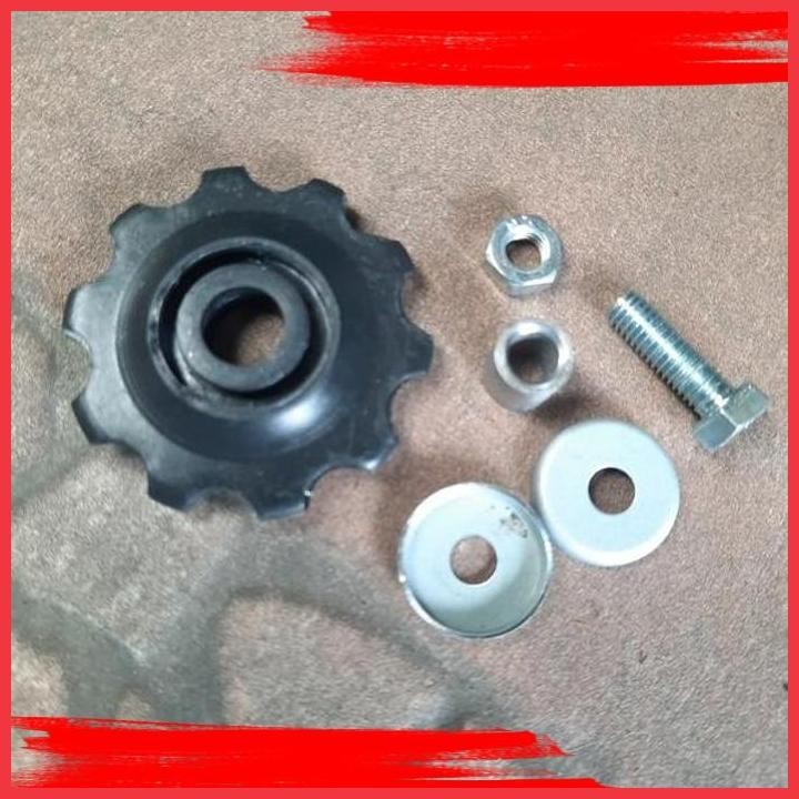 Jual (bk rod) pulley - roda drayer 10t pvc hitam | Shopee Indonesia