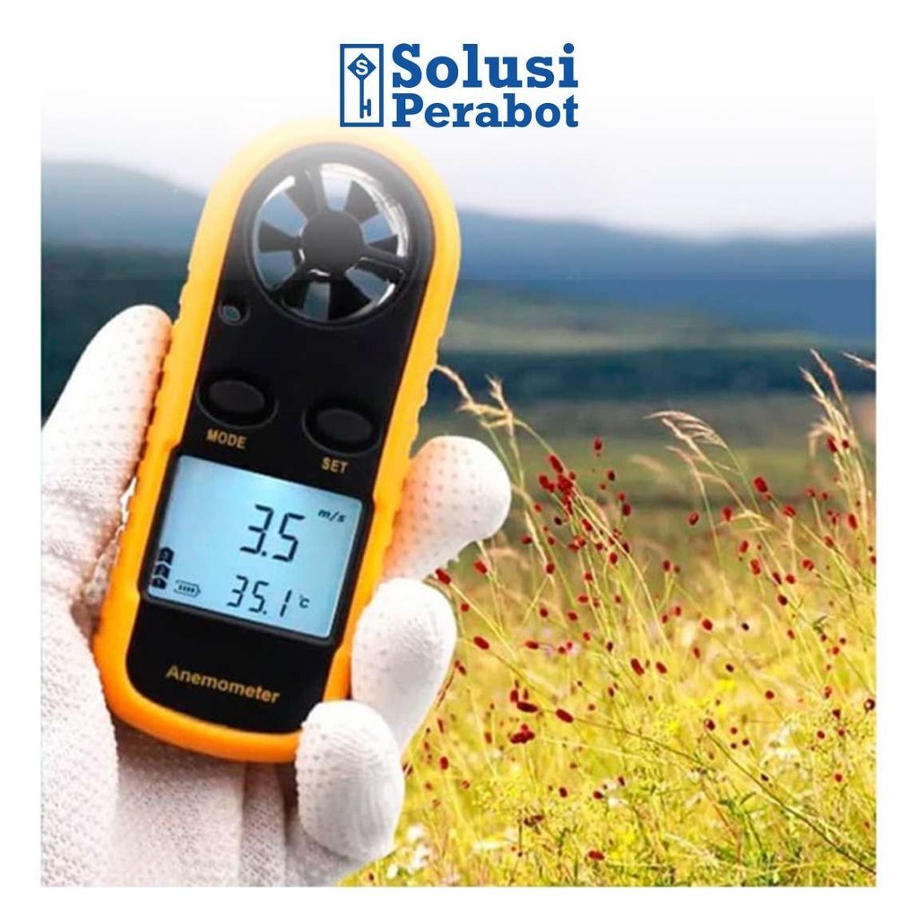 Jual Digital Anemometer Thermometer DA816 SP / Alat Ukur Anemo Meter ...