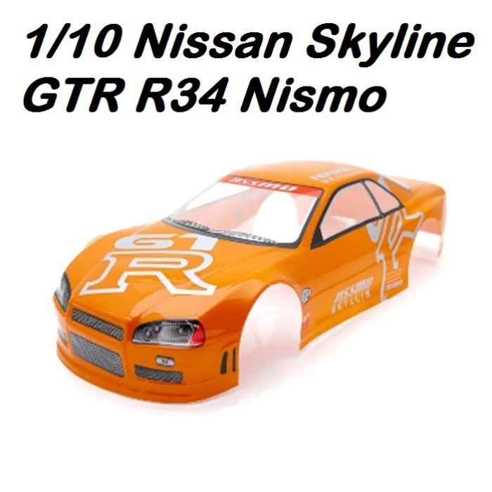 Jual Body Shell Nissan Skyline GTR R34 Nismo 1/10 Rc Drift Rally hsp ...
