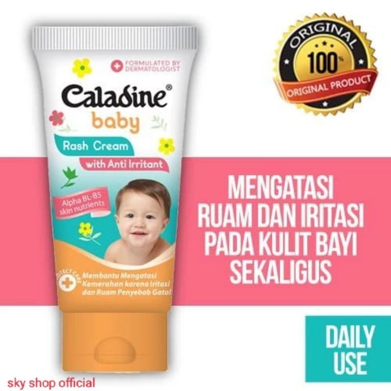 Jual CALADINE Baby Rash Cream 50g (Anti Iritasi Kulit Bayi) | Shopee ...