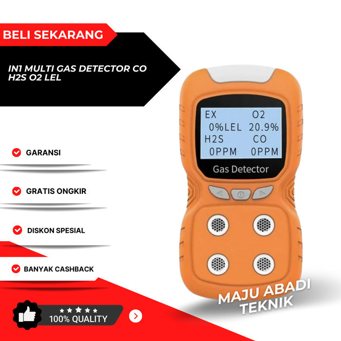 Jual 4 In1 Multi Gas Detector Co H2s O2 Lel Tester Analyzer Oxygen Bx001 Ls01 Shopee Indonesia