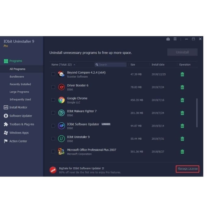 Jual APLIKASI IObit Uninstaller Pro PROMO Full Version TERBARU | Shopee ...