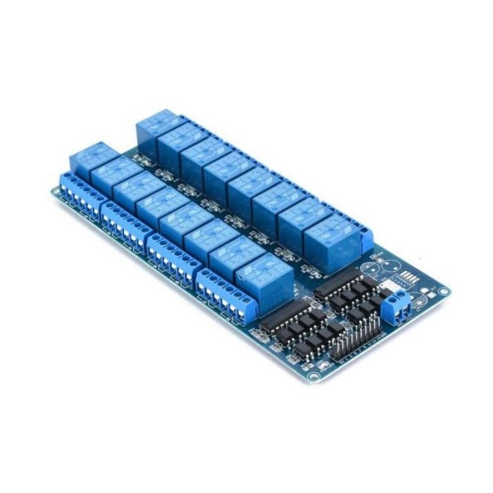 Jual New Relay Module 16 Channel 5V For Arduino Compatible 16Ch 5 Volt ...