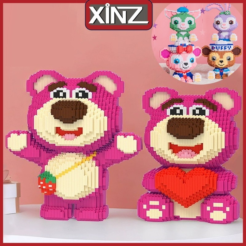 Jual XiNZ 3D Block Bricks Strawberry Beruang Bricks Education Nano ...