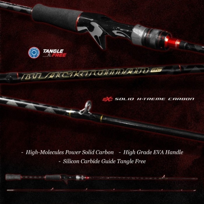 Jual joran shikari black toman bc 602 180 cm joran bc joran bait ...