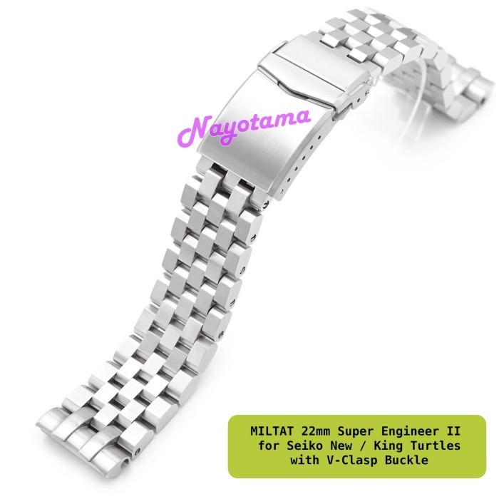 Jual 22mm MILTAT Super Engineer II for Seiko King Turtles SRP777 w V ...
