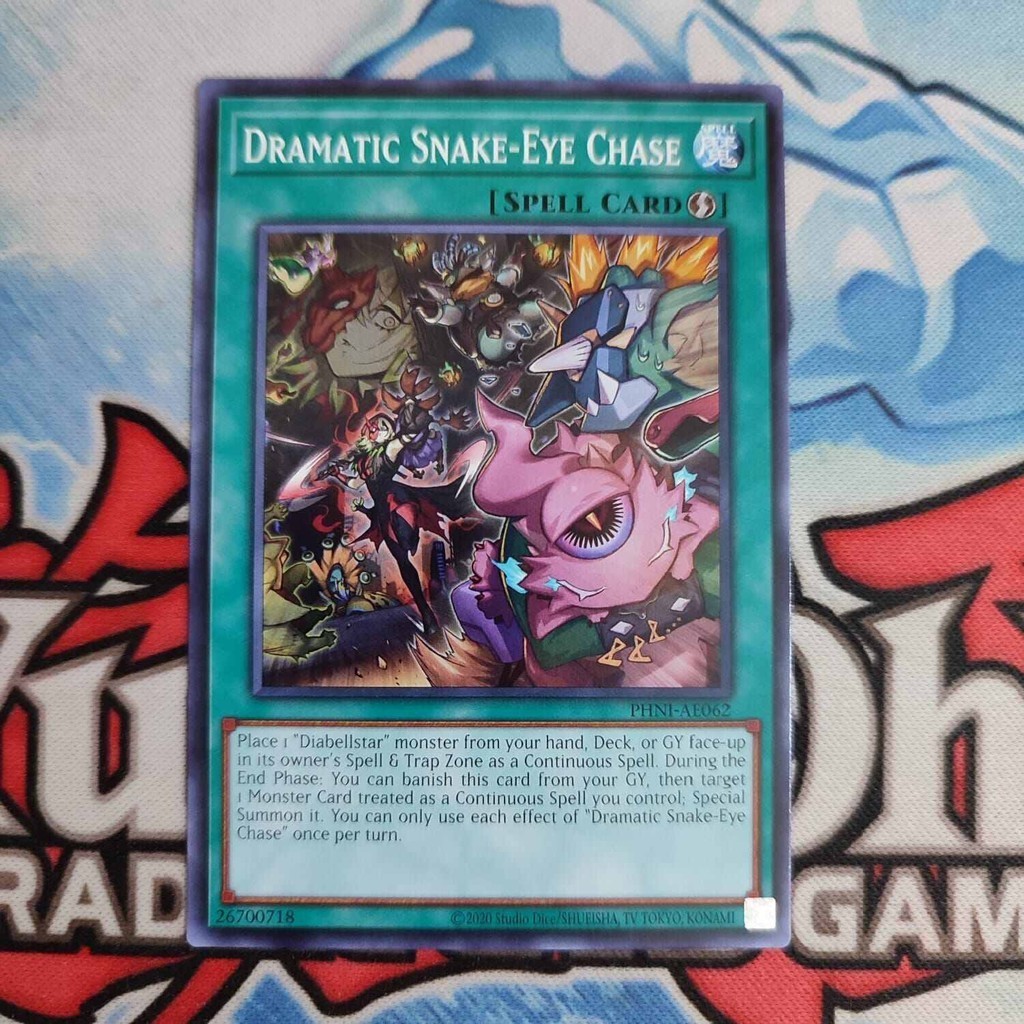 Jual yugioh AE dramatic snake eye chase PHNI-AE062 C original | Shopee ...