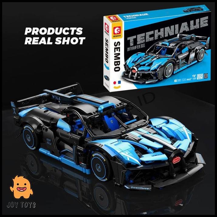 Jual Mainan Brick Sembo Mobil Bugatti Bolide 2022 Sports Car Biru 1499 ...