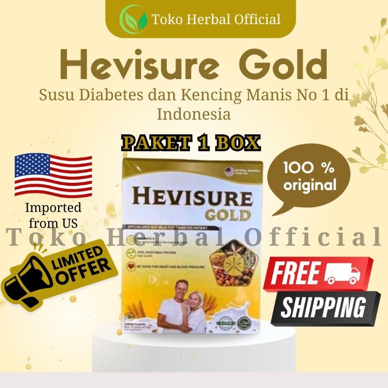 Jual HEVISURE GOLD MILK SUSU OBAT DIABETES KENCING MANIS KADAR GULA ...