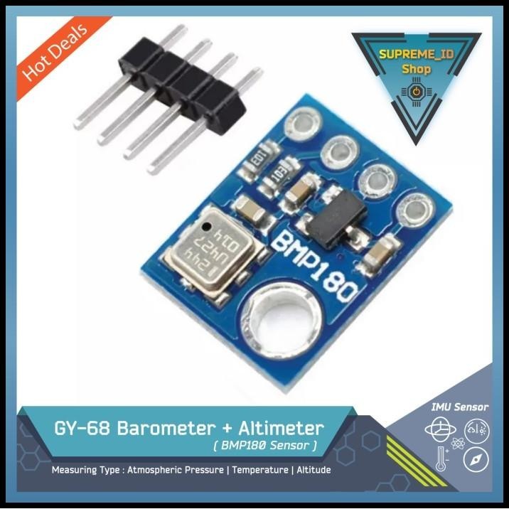 Jual TERMURAH GY-68 BMP180 DIGITAL ATMOSPHERIC PRESSURE ALTITUDE ...