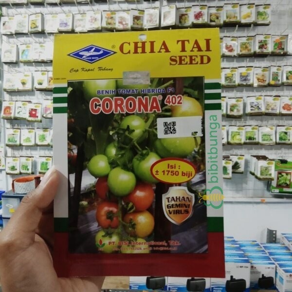 Jual Benih Bibit Tomat Corona 402 F1 Hibrida 5Gram Cap Kapal Terbang ...