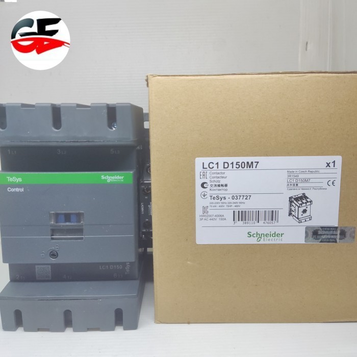 Jual kontaktor Contactor schneider LC1D150E7 / LC1D150 48V AC | Shopee ...