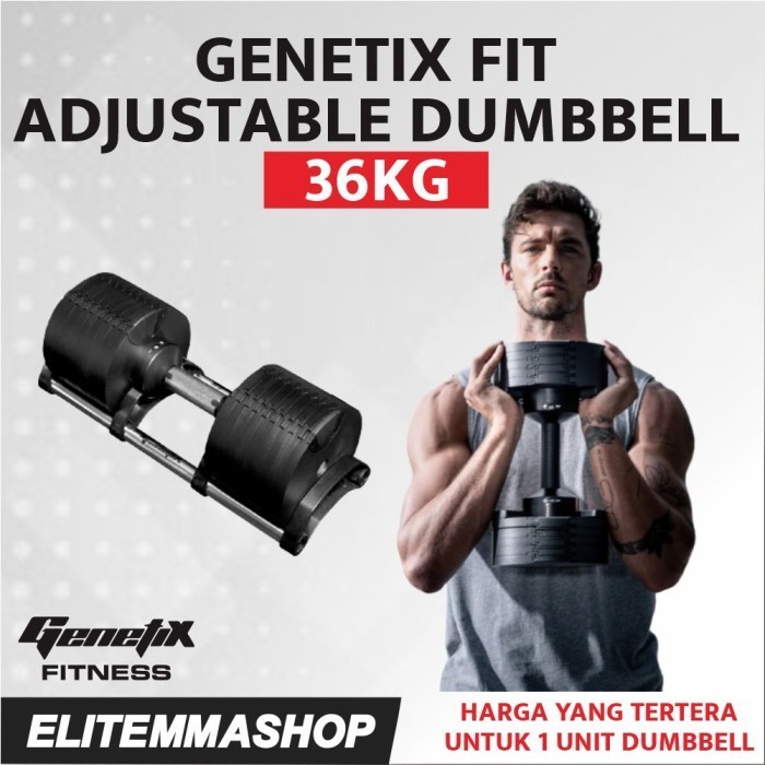 Jual New Product Genetix Fit Adjustable Dumbbell 24Kg | Shopee Indonesia