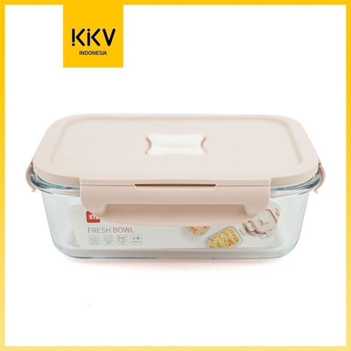 Jual KKV KYU Glass Food Container Kotak Makan Kaca Tahan Panas 1090ml ...
