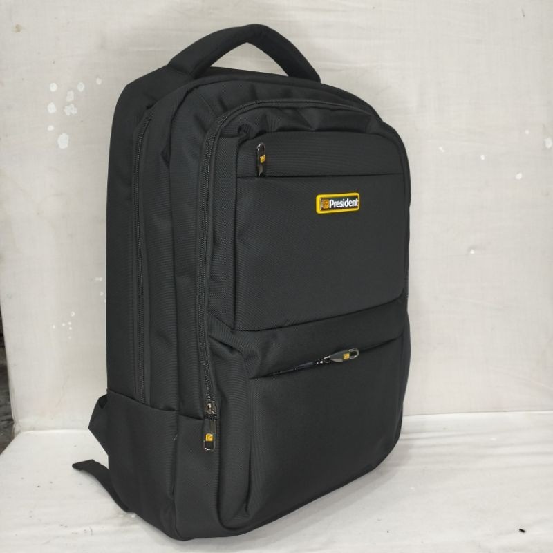 Jual tas ransel laptop president dilengkapi USB cable raincover dan ...