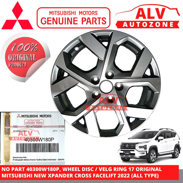Jual VELG RING 17 ORIGINAL MITSUBISHI NEW XPANDER CROSS 40300W180P ...