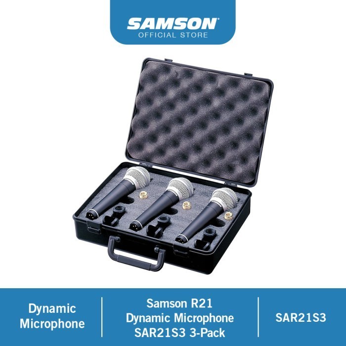 Jual Samson R21 Dynamic Microphone SAR21S3 3-Pack | Shopee Indonesia
