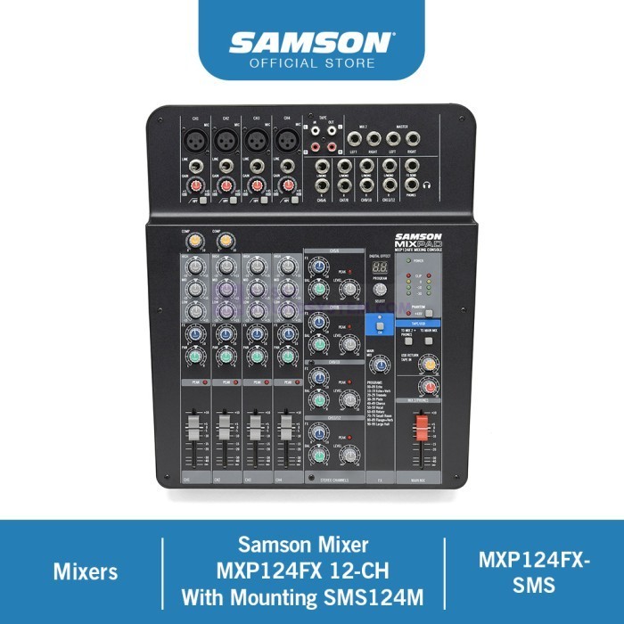 Jual Samson Mixer MXP124FX 12-CH With Mounting SMS124M | Shopee Indonesia