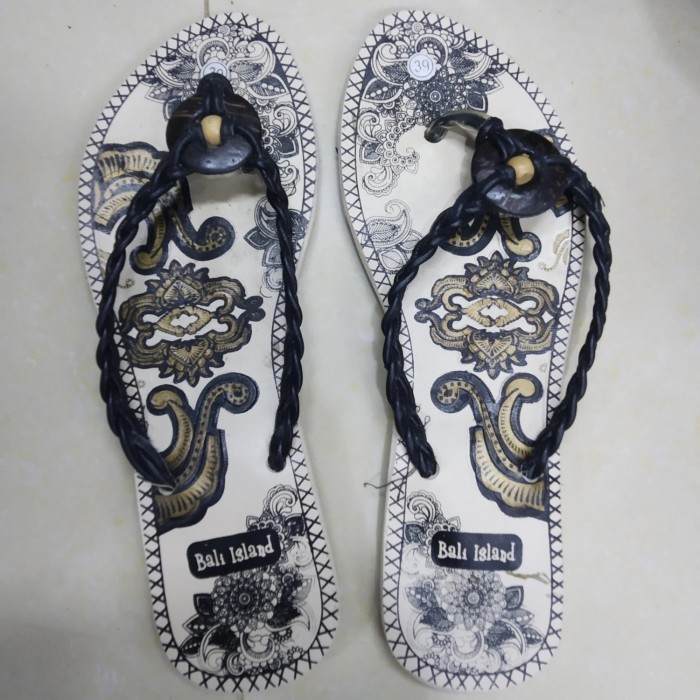 Jual Sidney Sandal Etnik Bali Island Sandal Flat Oleh Oleh Khas Bali ...