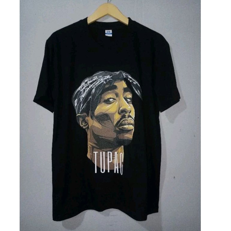 Jual KAOS MUSIC TUPAC SHAKUR PREMIUM COTTON COMBED 24S BUILD UP ...