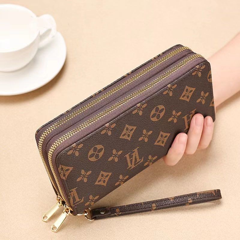 Jual Dompet Wanita, Kapasitas Besar Ritsleting Dua Lapisan | Shopee Indonesia