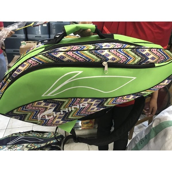Jual TAS RAKET BADMINTON LI-NING 2SLETING TEBAL 3 FUNGSI | Shopee Indonesia