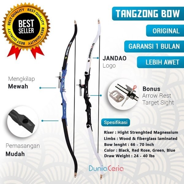 Jual Busur Panah Jandao Sanlida Tangzong Recurve Bow | Shopee Indonesia