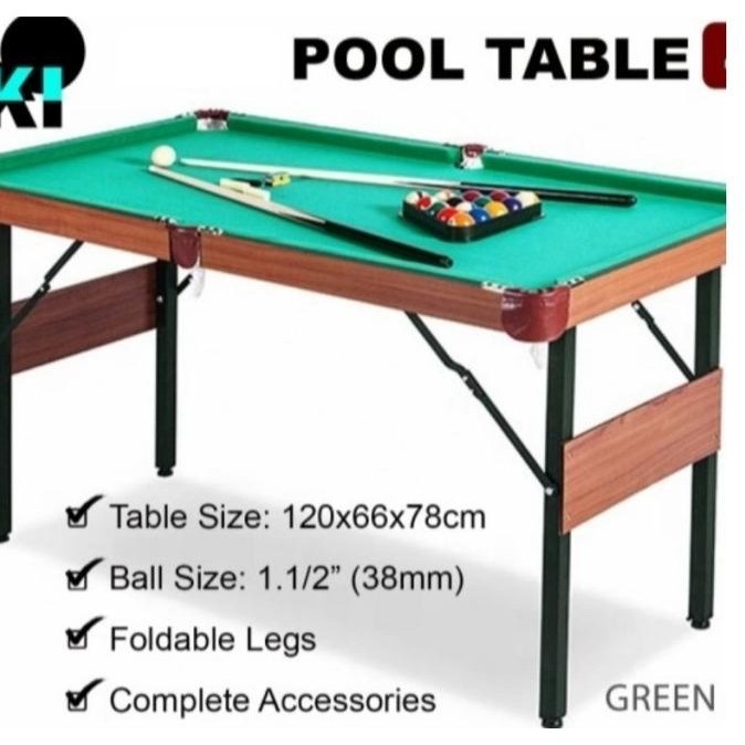 Jual Ready Meja Billiard Murrey Pool Table 4-Ft 4 Feet Mdf Biliar ...