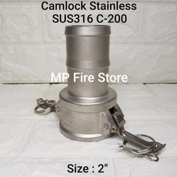 Jual Camlock Stainless SS 316 Type C 200 2" ( 2 Inch) Quick coupling C200 | Shopee Indonesia