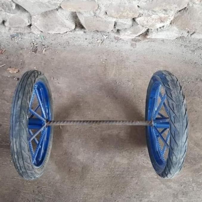 Jual Harga Miring!! Roda Gerobak Dorong Roda Jari 8 X 2 Besar Satu Set ...