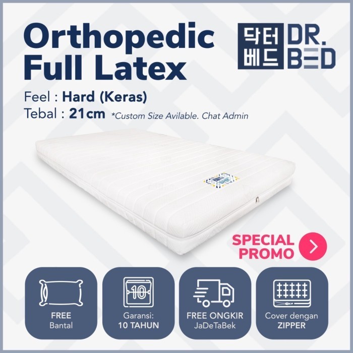 Jual Kasur Full Latex Dr.Bed Orthopedic 21Cm | Shopee Indonesia