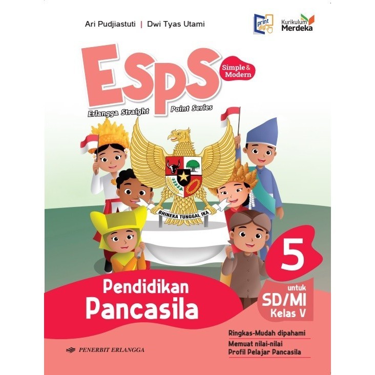 Jual BUKU ERLANGGA (ORIGINAL) ESPS PENDIDIKAN PANCASILA SD/MI KELAS 5 KM REVISI | Shopee Indonesia