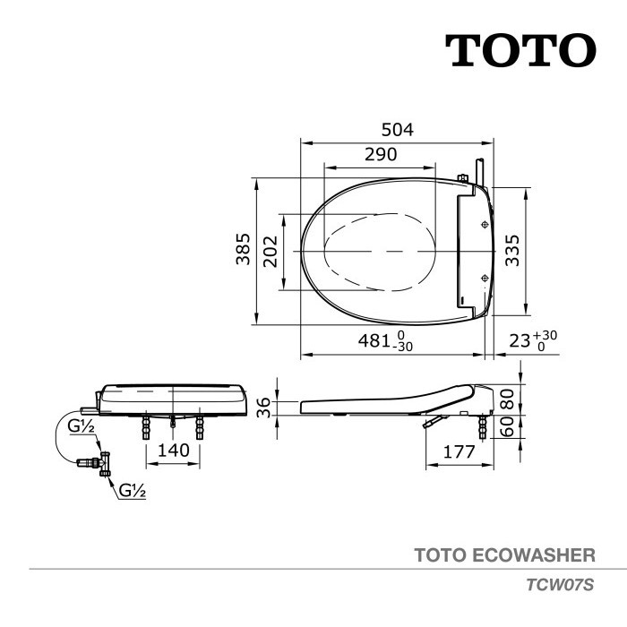 Jual Toto Eco-Washer Tcw07S Seat Cover - Tutup Closet - Tutup Kloset ...