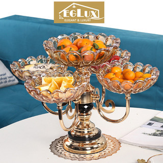 Jual Tempat permen snack mewah aesthetic tempat buah untuk hiasan meja ...