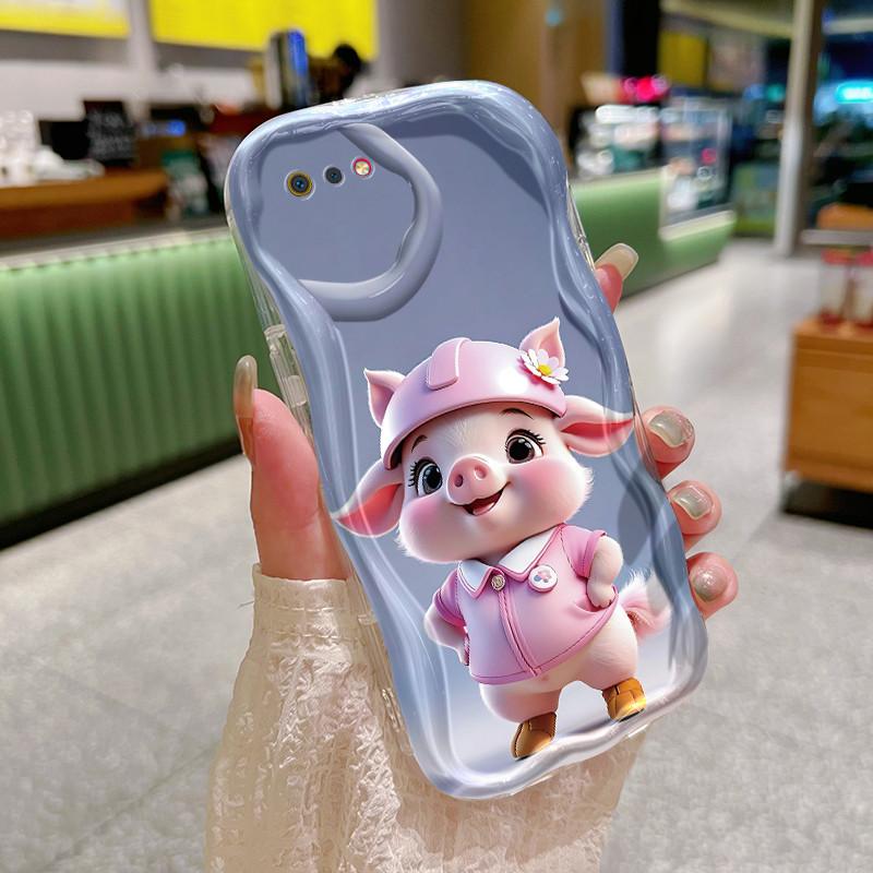 Jual Casing Hp Realme C2 Realme C2s OPPO A1K Case pola babi merah muda ...