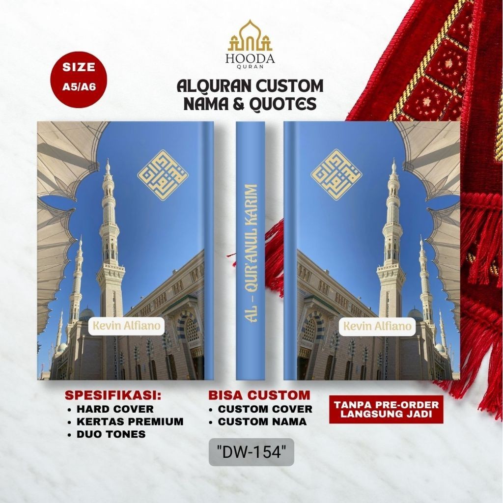 Jual HOODA - Al Quran Custom Mushaf Alquran Hafalan Hampers Kado Nama ...