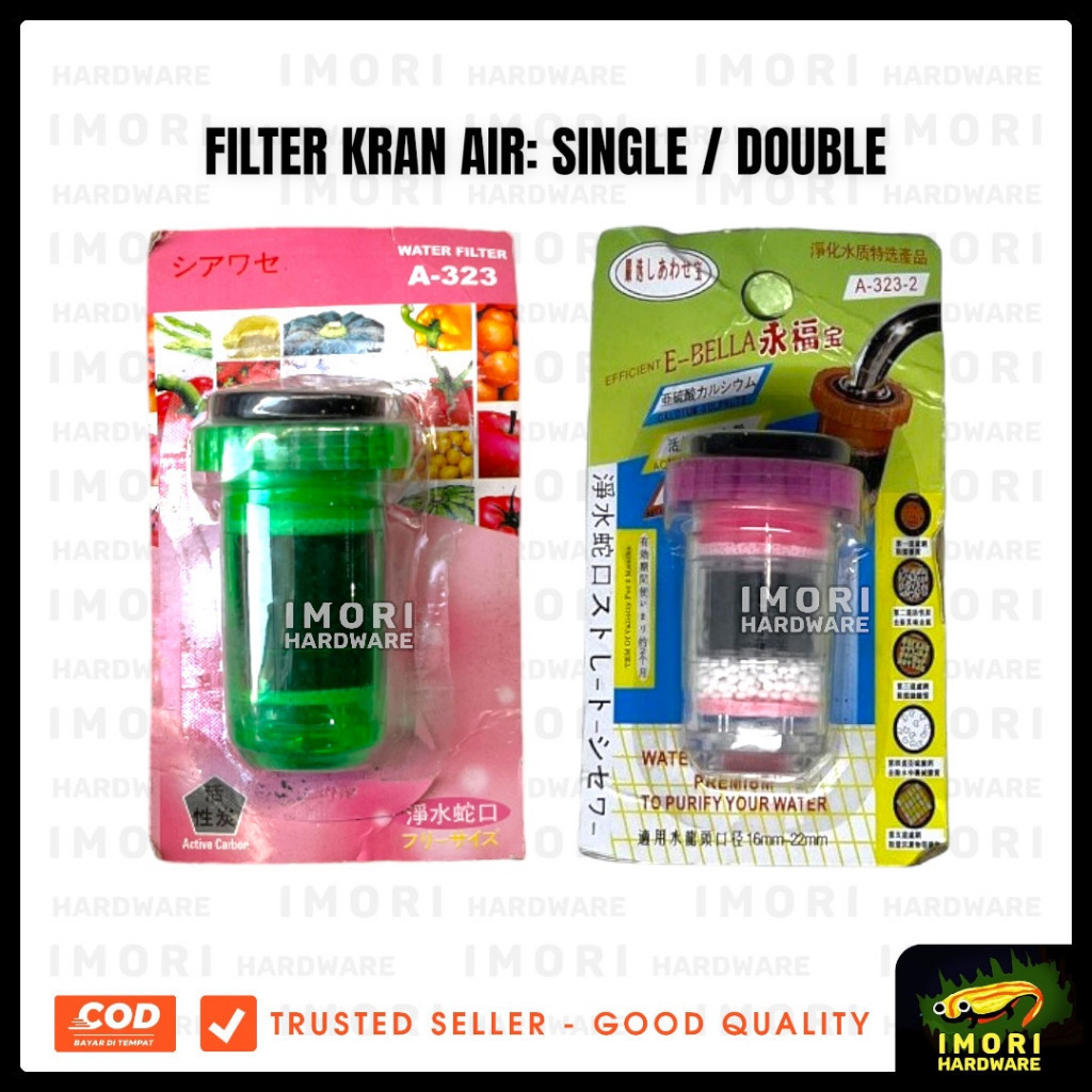 Jual Filter kran air Single Double Carbon Water Saringan Keran Karbon ...