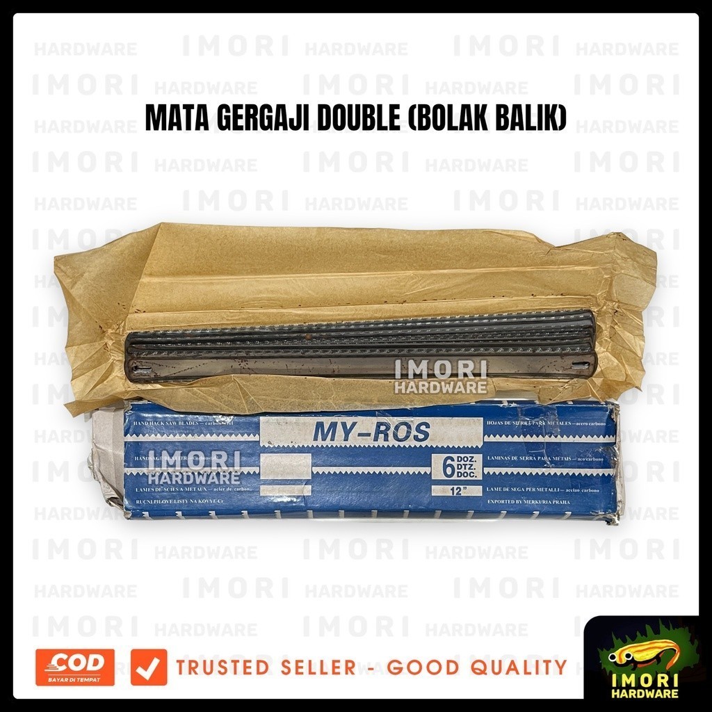 Jual MYROS Mata Gergaji Double Besi graji 2 Sisi Bolak Balik | Shopee ...