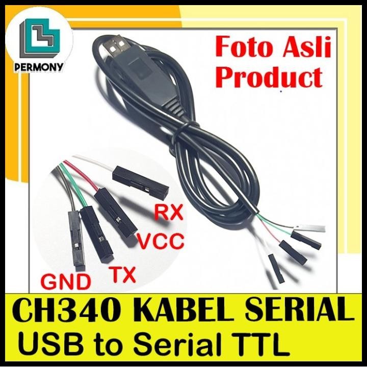 Jual BEST DEAL CH340 USB KABEL TTL SERIAL CONVERTER FLASHER CABLE ...