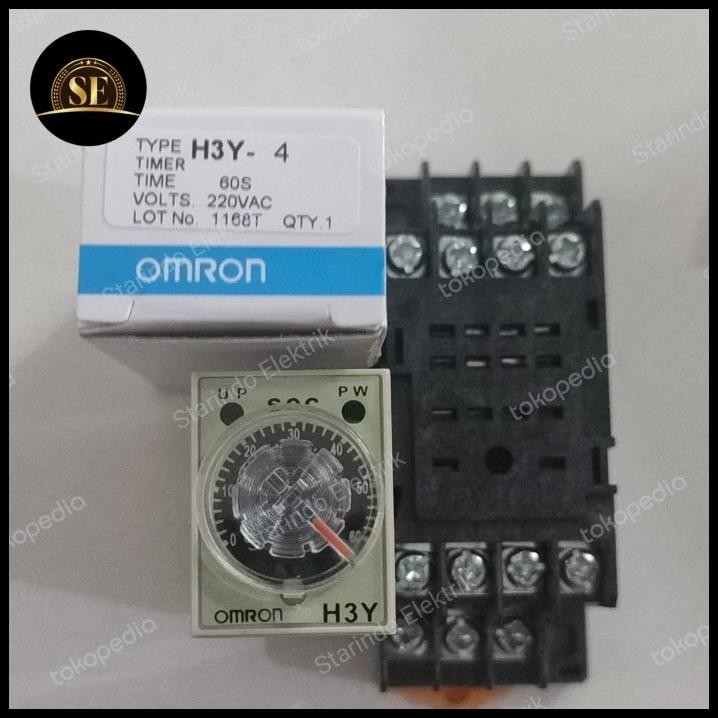 Jual HOT DEAL MINI TIMER OMRON H3Y-4 / H3Y4 DELAY TIMER RELAY 5S 30S 60S + SOCKET !! | Shopee ...