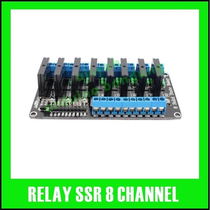 Jual GRATIS ONGKIR SSR SOLID STATE RELAY MODULE 8 CHANNEL 5V DC LOW ...