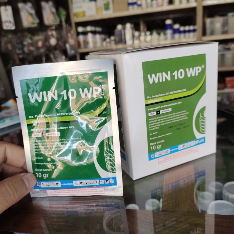 Jual WIN 10 WP 10 gram 1 box isi 20 pcs Herbisida pra dan purna tumbuh ...