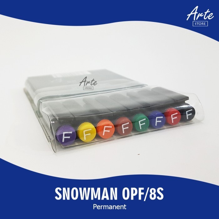 Jual Spidol Snowman Ohp Opf Opm Set 8 Warna -Anza Wahda | Shopee Indonesia