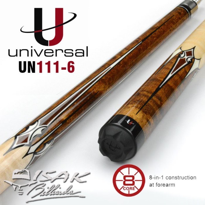 Jual Universal UN111-6 Cue - Radial - Kamui Billiard Stick Pool Stik ...